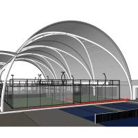 China Turnkey Engineering Support Panoramic Tempered Glass Steel Padel Tennis Court 20x10m Customizable Size Durable Outdoor/Indoor for sale