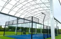 China Turnkey Engineering Support Panoramic Tempered Glass Steel Padel Tennis Court 20x10m Customizable Size Durable Outdoor/Indoor for sale