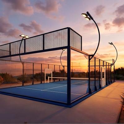 China China Manufacturer Full Panoramic Padel Tennis Court 20*10m Complete Paddle Court System for Sale Customization Accepted for sale