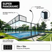China China Manufacturer Full Panoramic Padel Tennis Court 20*10m Complete Paddle Court System for Sale Customization Accepted for sale