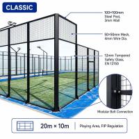China China Manufacturer Full Panoramic Padel Tennis Court 20*10m Complete Paddle Court System for Sale Customization Accepted for sale