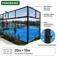China China Manufacturer Full Panoramic Padel Tennis Court 20*10m Complete Paddle Court System for Sale Customization Accepted for sale