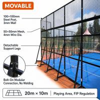 China China Manufacturer Full Panoramic Padel Tennis Court 20*10m Complete Paddle Court System for Sale Customization Accepted for sale