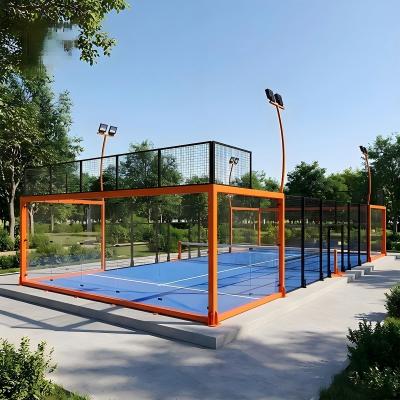 China New Design Paddle Court One-stop Solution Panoramic Padel Tennis Court Padel Tennis Platform Court Factory for sale