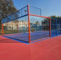China Luxury Super Panoramic Padel Tennis Court Outdoor Wind-resistant Waterproof Padel Court for Sports Club Factory Price for sale