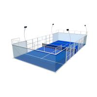 China Outdoor Cancha De Padel Set Super Panoramic Padel Courts Tennis Courts Professional Sports Court Equipment Manufacturer OEM/ODM for sale