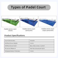 China Outdoor Cancha De Padel Set Super Panoramic Padel Courts Tennis Courts Professional Sports Court Equipment Manufacturer OEM/ODM for sale