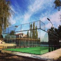 China Professional Panoramic Padel Tennis Court Galvanized Steel Tempered Glass Custom Size OEM ODM Factory Supplier for sale