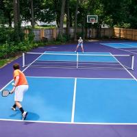 China Professional Durable Pickleball Court for Philippines Club Hotel Installation Supplier Custom Logo Pattern for sale
