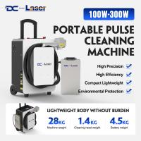 China 100W 200W 300W 500W Sheet Metal Drawbar Pulsed Laser Cleaning Machine for sale