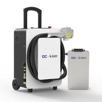 China 100W 200W 300W 500W Sheet Metal Drawbar Pulsed Laser Cleaning Machine for sale