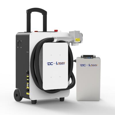 China 100W 200W 300W 500W Sheet Metal Drawbar Pulsed Laser Cleaning Machine for sale