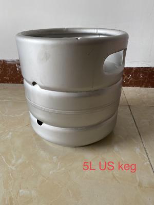 China 5L US slim beer barrel keg stainless steel keg for beer and liquid storage for sale