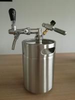 China Stainless Barrel Homebrew Stainless Steel 304 Beer Keg 2L 3.6L 4L 5L 10L Mini Draft Beer Growler Beer Barrels With Sleev for sale