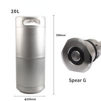 China US Kegs Stackable 5L 10L 15L 20L Draft Beer Barrel 304 Stainless Steel Beer Keg for sale