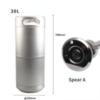 China US Kegs Stackable 5L 10L 15L 20L Draft Beer Barrel 304 Stainless Steel Beer Keg for sale