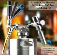 China Wholesale 304 Stainless Steel Home Use Bar Take Away 2L Single Wall Draft Beer Keg Mini Growler for sale