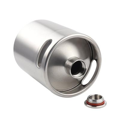 China Bar Home Brew Stainless Steel Portable 2 L 5 Liter 10 L Draft Mini Beer Kegs dispenser for sale