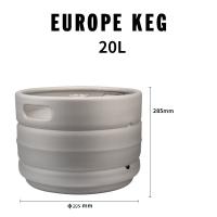 China Durable TIG Weldmelt European Keg 20L Capacity With Logo Printing for sale