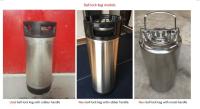 China Home Brew 5 Gallon Stainless Steel Keg Customized Logo With Rubber Handle for sale