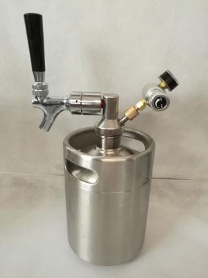 China 2L mini beer growler with screw cap on top, for sale