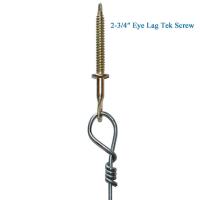 China Plain Coated Suspended Ceiling Wire  Self Drilling Eye Lag Screw 12Ga X 6ft for sale