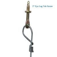 China Plain Coated Suspended Ceiling Wire  Self Drilling Eye Lag Screw 12Ga X 6ft for sale