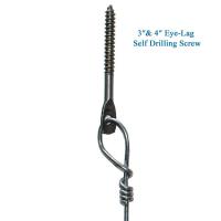 China Plain Coated Suspended Ceiling Wire  Self Drilling Eye Lag Screw 12Ga X 6ft for sale