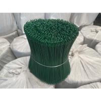 China Yellow Green Double Loop Rebar Tie Wire ASTM A853 Polyethylene Coated for sale