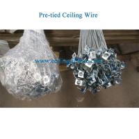 China 2ft To 12ft 9 Gauge Pre Tied Ceiling Wire Electro Galvanized 100pcs for sale