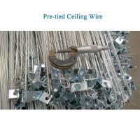 China 12 Gauge 10 feet Acoustical Pre Tied Ceiling Wire attached a 1-1/4
