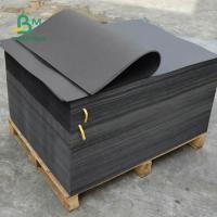 China Virgin Pulp Solid Black Paper 100g 120g High Burst Resistance For Shopping Bag for sale