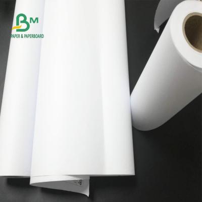 China 24'' x 150ft 92 Brightness 20lb CAD Plotter Paper Uncoated Bond Roll 2'' Core for sale