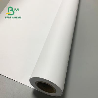 China 36'' x 500ft 92 Brightness 20lb CAD Plotter Paper Uncoated Bond Roll 3'' Core for sale