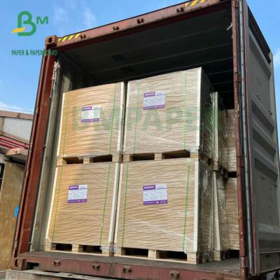 China Brown Color Semi Extensible Sack Kraft Paper Roll 97CM Width 70g 75g 80g for sale