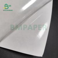 China Glossy White Adhesive Sticker Paper 75gsm 80gsm For Supermarket One Side Cast Coating for sale