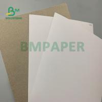 China 300g 350g Smooth Surface Coated Duplex Board Claycoated White Top Grey Back for sale