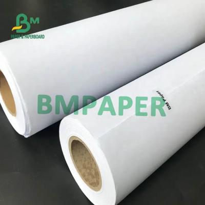 China OEM ODM White Plotter Paper Roll Uncoated 60gram 80gram 100gram For Garment Factory for sale