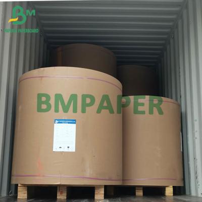 China 70gsm Extensible Unbleached Kraft Paper Rolls For Cement Bag 1020mm 510mm for sale
