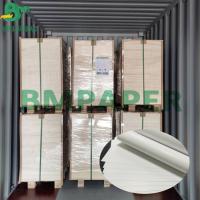 China C2S Cover Silk Gloss Paper , 120g 24 × 36'' White Text Glossy Art Paper Double Sides Coated for sale