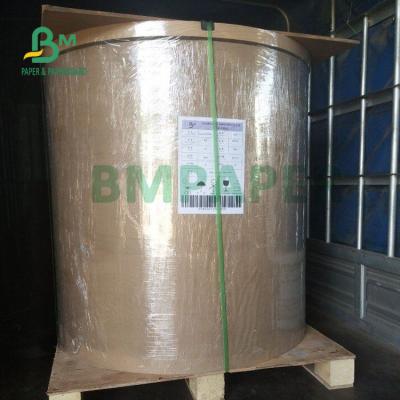 China 300gsm Brown Unbleached Kraft Paper Board Roll For Fast Food Packaging 70cm for sale