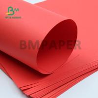 China 100 - 250gsm Red Color Uncoated Bristol Paper For DIY Craft 1350mm Clear Image for sale