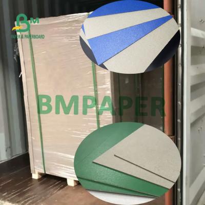 China Green Blue Black Color Coated Compress Grey Backing Board Sheet Recycled Pulp 1mm 1.2mm 1.5mm for sale