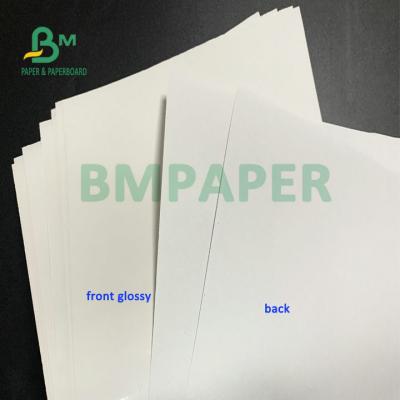 China Super White 80gsm Gloss Cast Coated Paper 1020mm 1365mm Jumbo Roll for sale