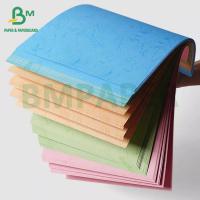 China Colorful Uncoated 230gsm Leather Grain Paper A4 A3+ Binding Cover Paper for sale