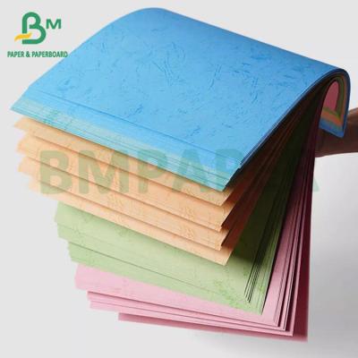 China Colorful Uncoated 230gsm Leather Grain Paper A4 A3+ Binding Cover Paper for sale