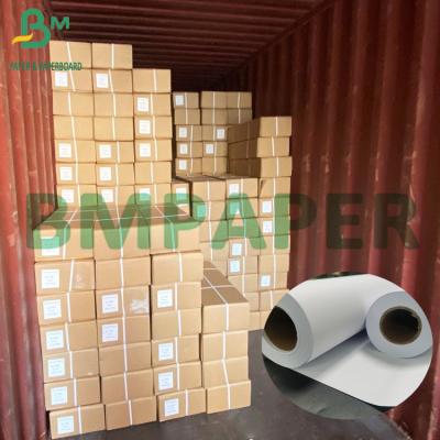 China Hi - Bright Plotter Paper Roll 20lb 24'' × 150' Clean Presentation Bond Paper for sale