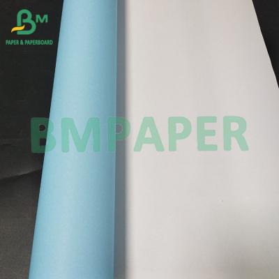 China 36” 24”  Wood Pulp Copy Paper Single Side Blue Engineering Bond Paper 80g for sale