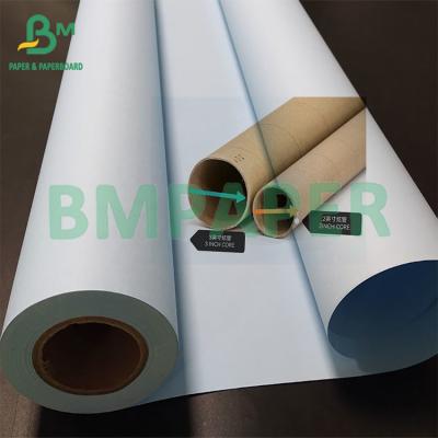 China Good Reproducibility Double Sided Blueprint Paper 36“×50yard Coiled Core 2inch for sale