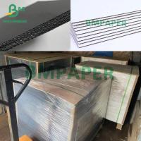 China Black / White Corrugated Cardboard Sheets 3 Layers Full Colored F Flute Board 700mm X 1000mm for sale